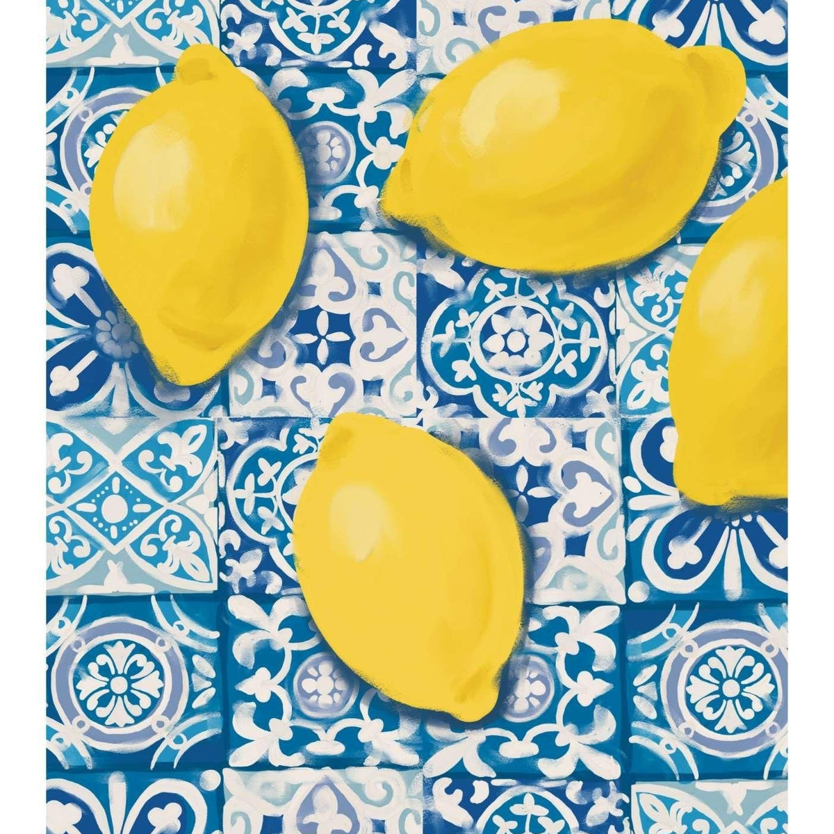 Lemon & Tiles Art Print – Skudaboo